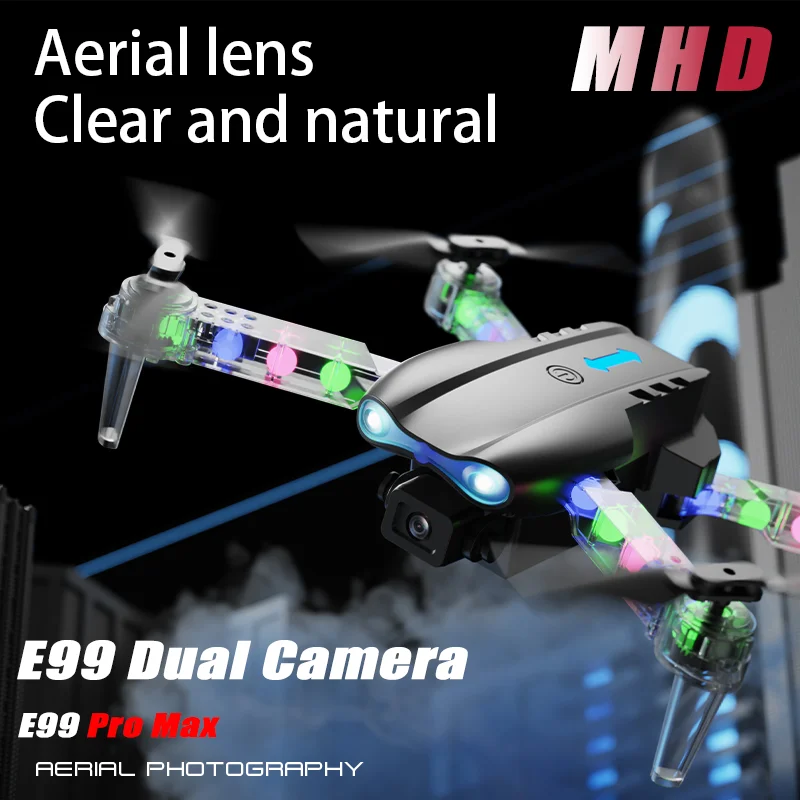 MHD-E99-Drone-with-LED-Lights-One-Key-Takeoff-Landing-360-Flip-Gravity ...