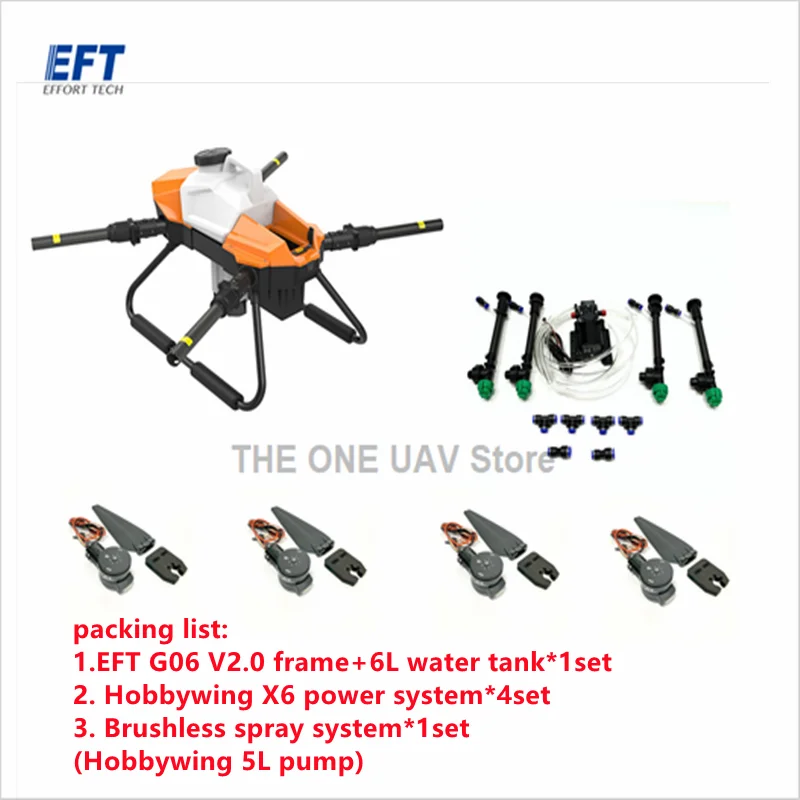 EFT-G06-V2-0-Agricultural-Spray-Drone-Frame-Quad-Axis-6L-6KG-Wheelbase ...