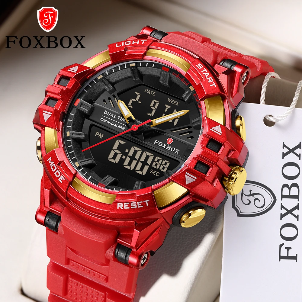 Foxbox-LED-Digital-Men-Watch-G-Style-Military-Sports-Electronic-Double ...