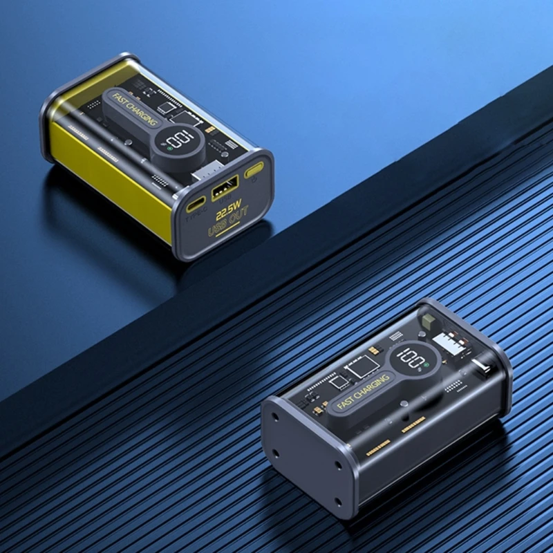 for 2x 21700 Battery Box Power Supply Case DIY TypeC USB Phone ...