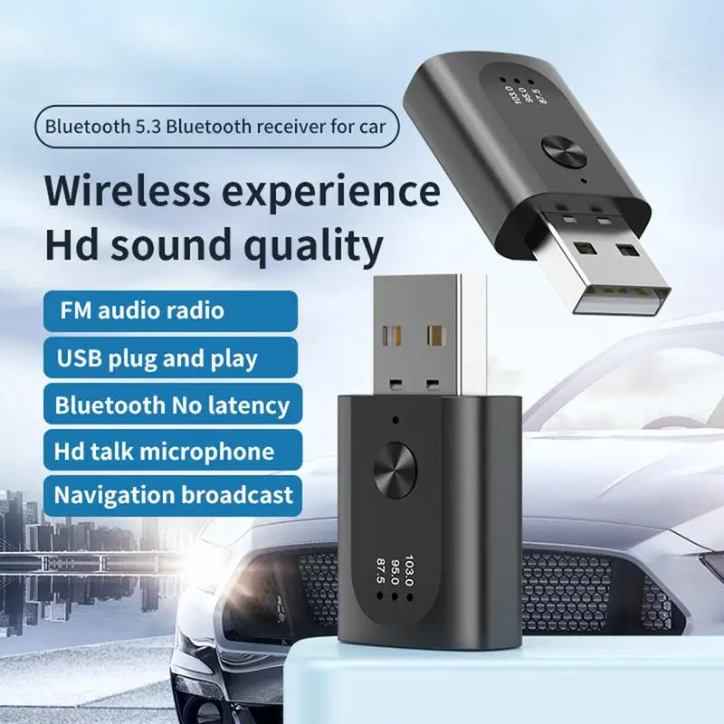 Wireless-Car-Adapter-Plug-And-Play-Radio-Transmitter-Wireless-Hands ...
