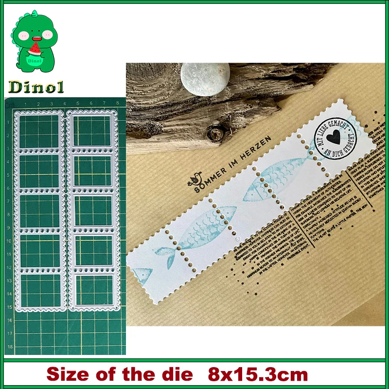 Postage-Stamp-Frames-Metal-Cutting-Dies-Stencil-Scrapbooking-Embossing ...