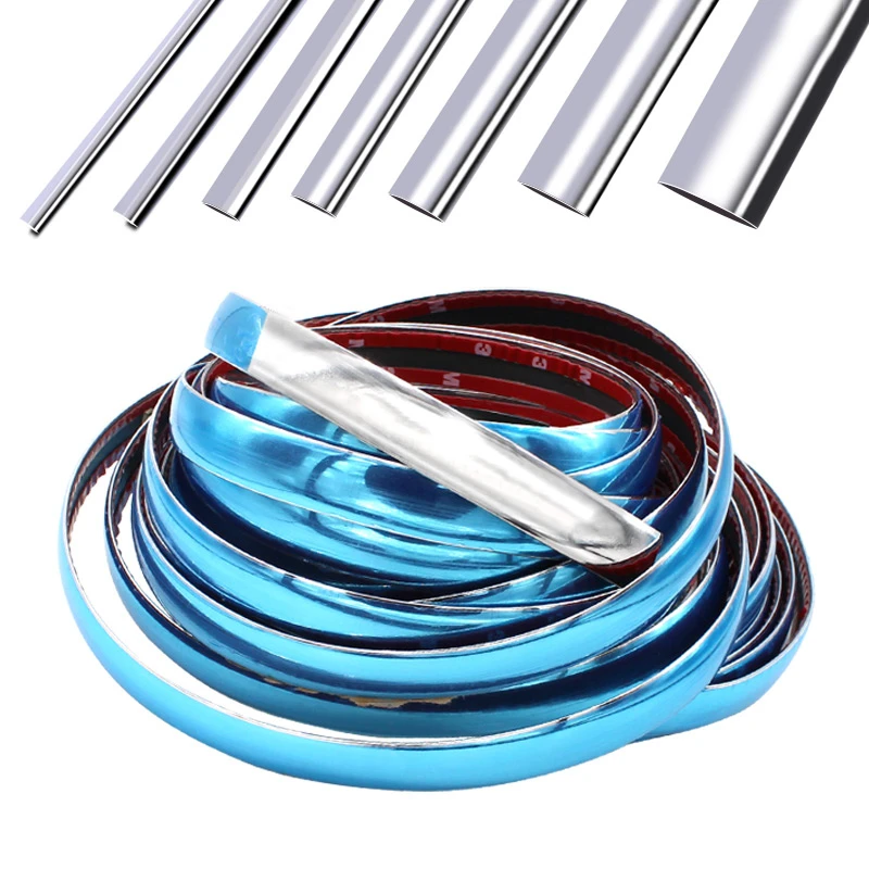 Exterior Car Chrome Body Strip Bumper Auto Door Protector Moulding ...