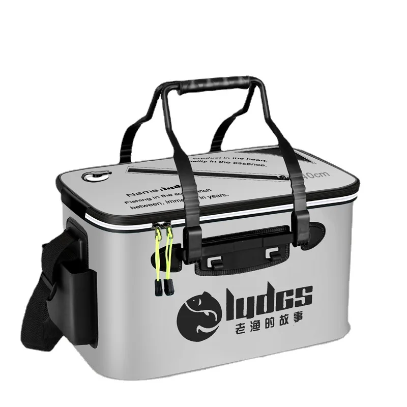 44-50cm-Angeln-Eimer-Angelger-t-Tasche-Klapp-EVA-Live-Fisch-Box-Hand-Im ...