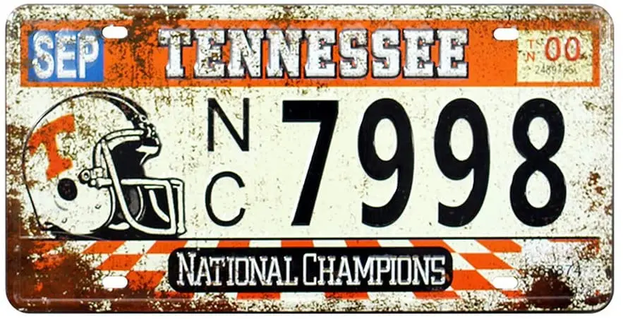 Retro-Vintage-U-S-State-Auto-Number-Tags-Tennessee-Embossed-Metal ...