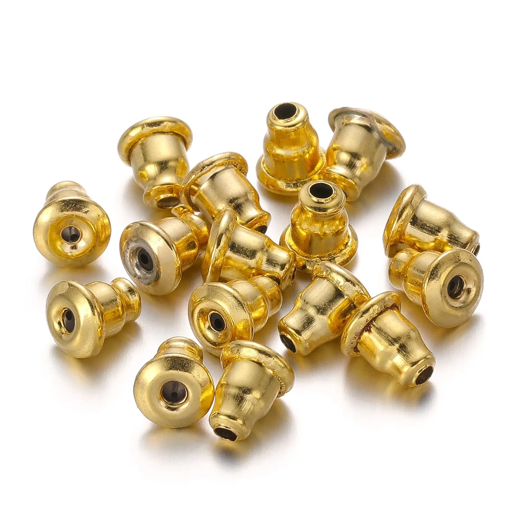 50pcs High Quality bullet Earring Backs Classic Stainless Steel Earring ...