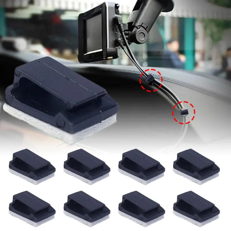 1-100Pcs-Cable-Clips-Organizer-Car-Dashboard-Self-Adhesive-Drop-Wire ...