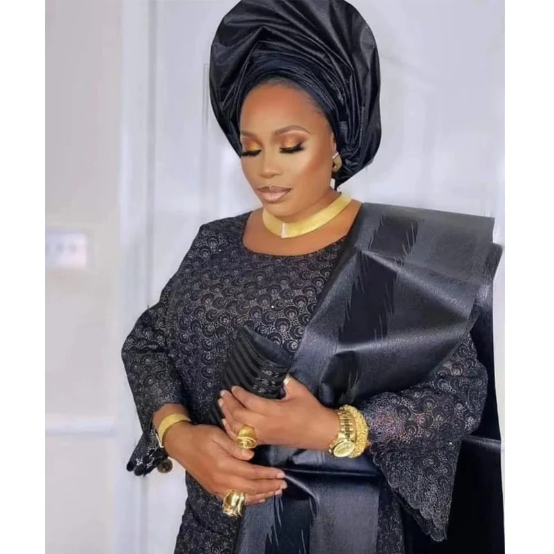 Nigerian Sego Headtie Fabric Bady Pink Free Shipping 2Pcs/Bag 082 ...