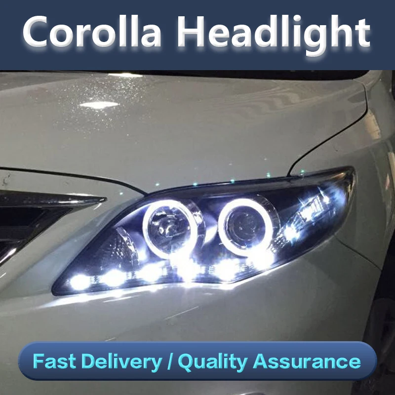 for-Toyota-Corolla-2011-2013-LED-Headlight-Running-Turn-Signal-Light ...