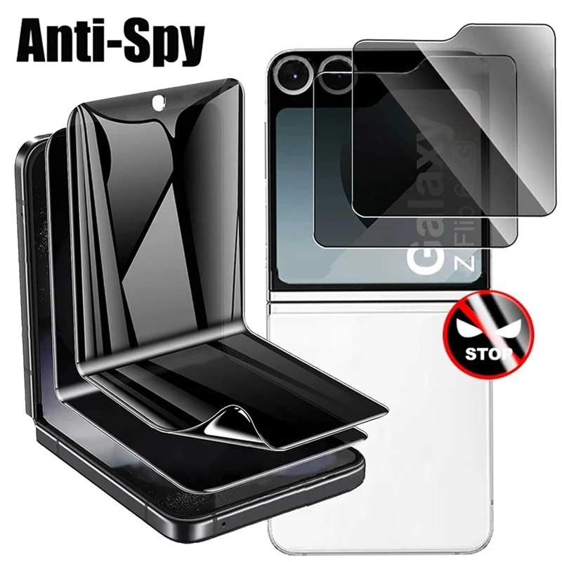 4in1-Privacy-Hydrogel-Film-For-Samsung-Galaxy-Z-Flip-6-Anti-Spy-Screen ...