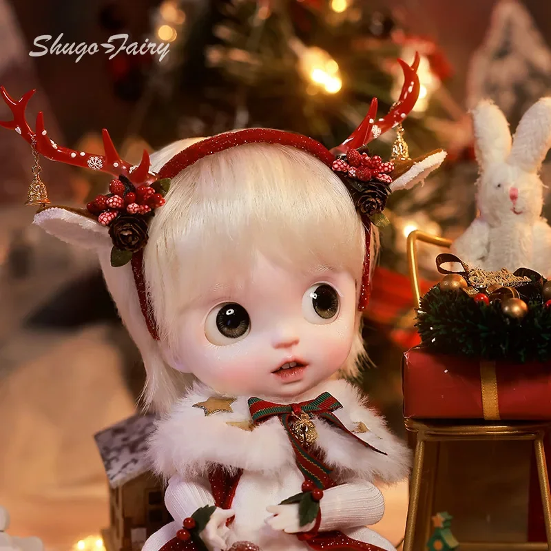 ShugaFairy Lime 1/6 Bjd Dolls Big Head Open Mouth Expression Winter ...