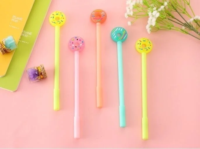 STYLO,Rose-Black--stylo à donuts mignon Kawaii, 1 pièce, papeterie ...