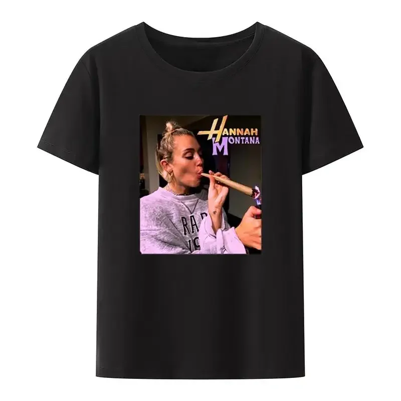 Ethan Peters Hannah Montana Marijuana T-shirt Women And Men Miley Cyrus ...