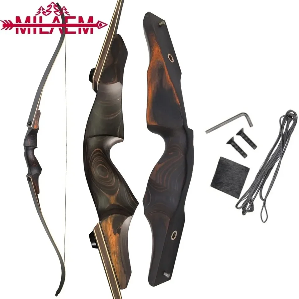 Black Hunter Longbow Black Hunter Takedown Recurve Bow 20-60lbs ...