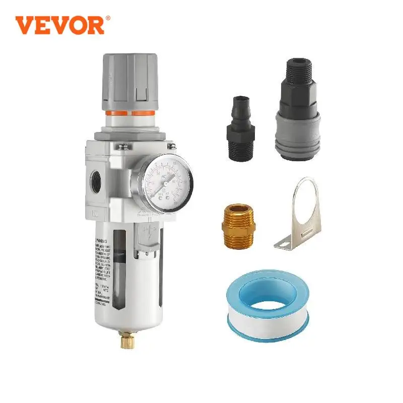 VEVOR-Air-Compressor-Filter-1-2-Single-Stage-Semi-Auto-Air-Dryer-Water ...