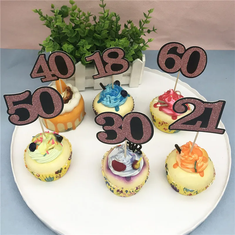 18th Birthday Cupcake Toppers