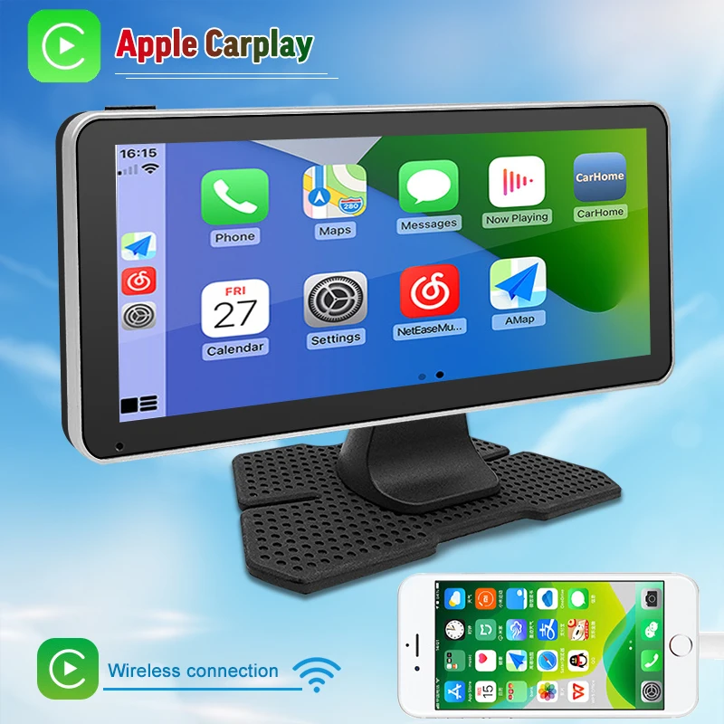 Portable-6-86Inch-Car-Radio-Dash-Mount-Carplay-Android-Auto-Car-Stereo ...