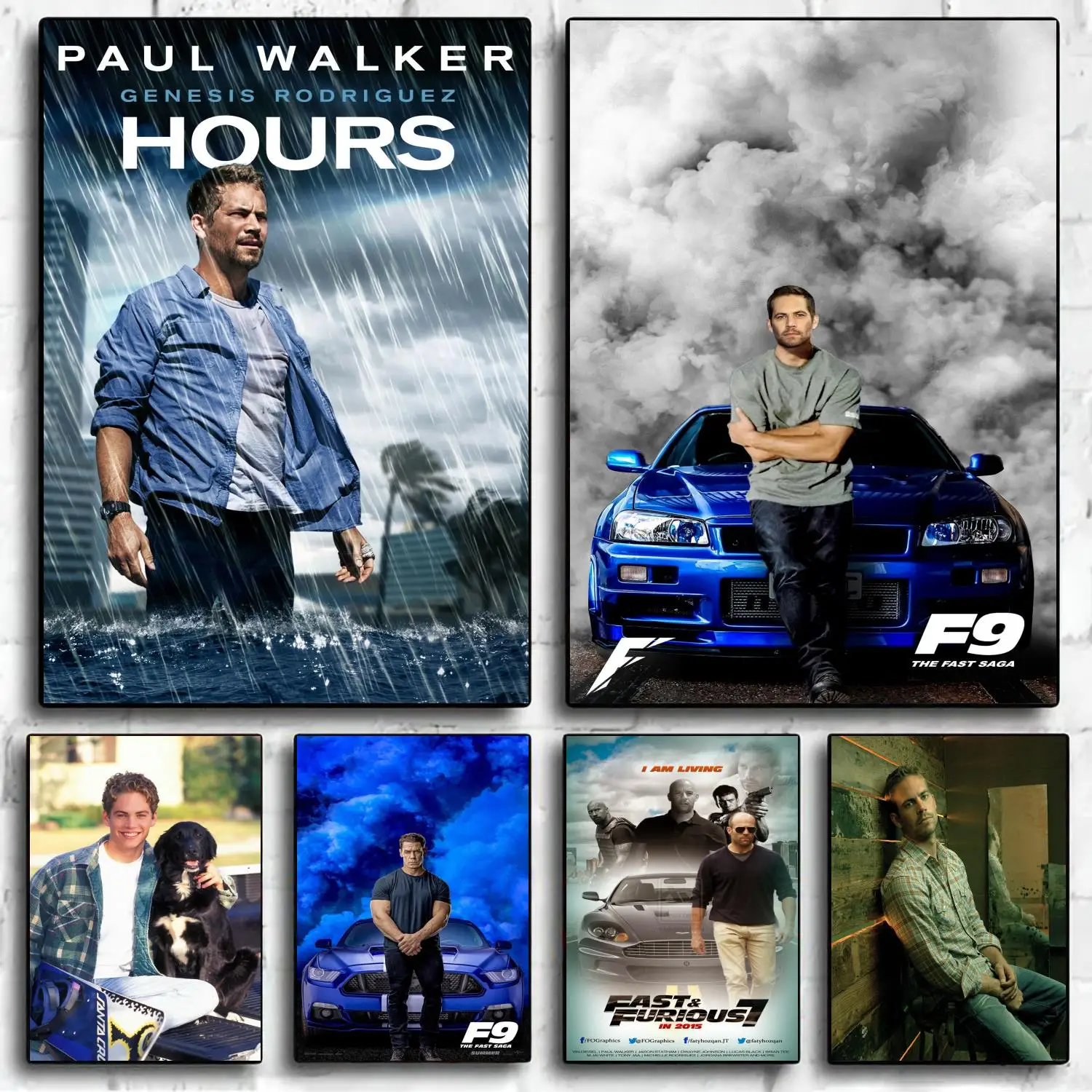 paul-walker-Poster-Decorative-Painting-Canvas-Poster-Wall-Art-Living-Room-Posters-Bedroom ...
