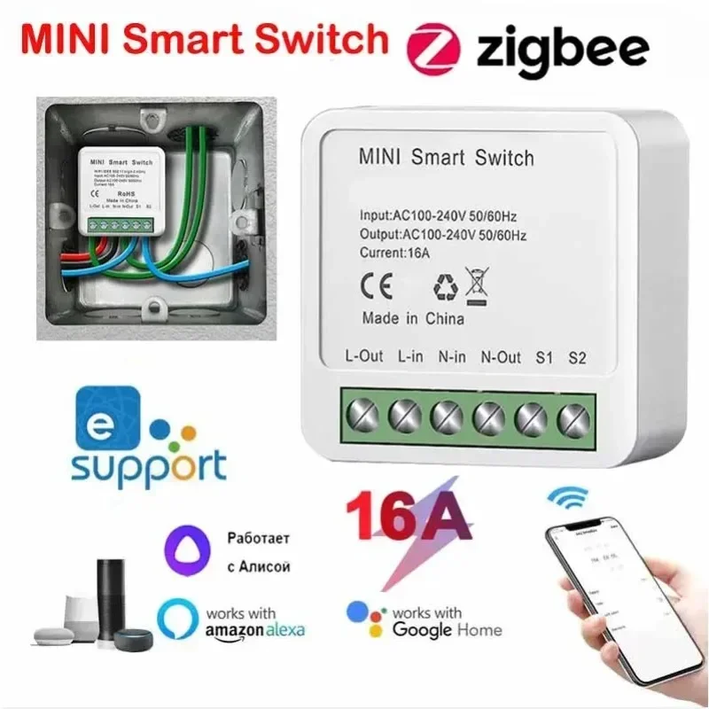 Ewelink-Zigbee-Mini-16A-ZBMINI-DIY-Smart-Switch-Relay-Breaker-Module-2 ...