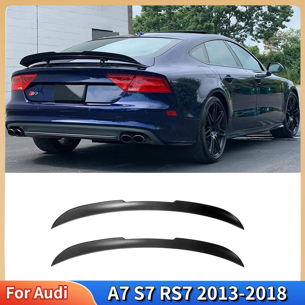 For-Audi-A7-S7-RS7-2013-2018-Car-Rear-Trunk-Lip-Spoiler-Tuning-Rear ...