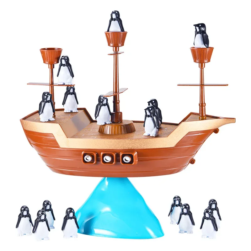 Pirate-Boat-Penguin-Balance-Board-Game-Fun-Iceberg-Penguin-Ship-Parent ...