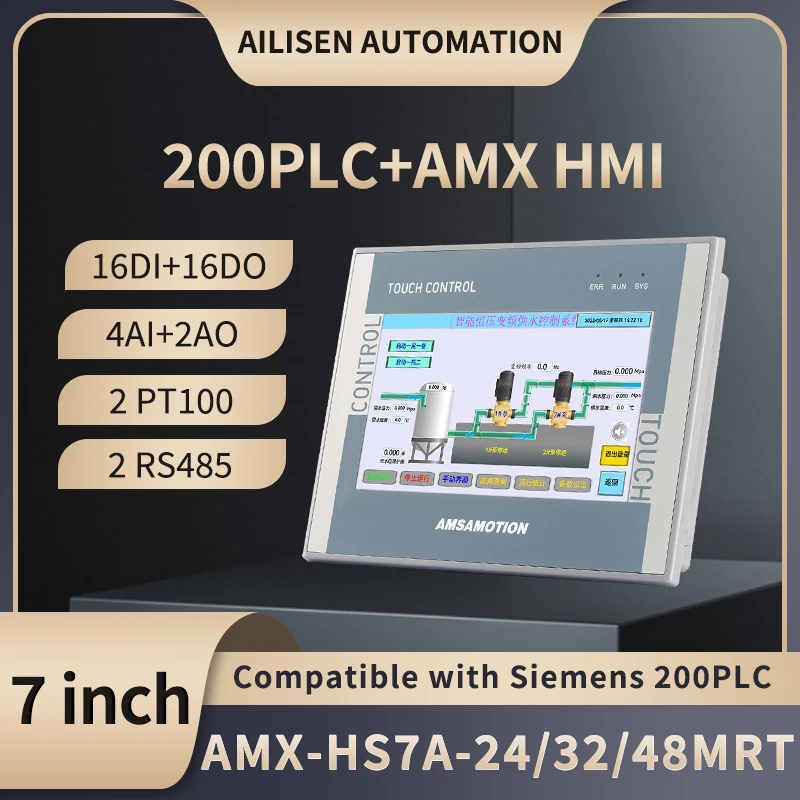 All-in-one Controller of HMI PLC Integrator HS7A-32MRT HS7A-32MR ...