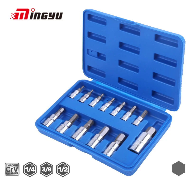 13pcs-Hexagon-Bit-Socket-Set-H2-H14-Allen-Key-Hex-Wrench-Head-Tool-For ...
