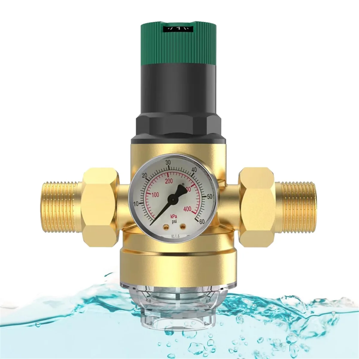 Pressure-Regulator-Water-3-4-Inch-with-Pressure-Gauge-and-Screen-Filter ...