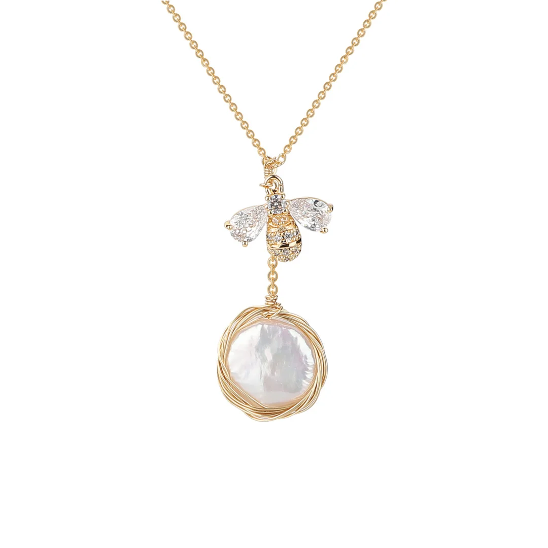 Pearl-s-Dance-Elf-Bee-Style-Baroque-Pearl-Pendant-14KGold-plated ...