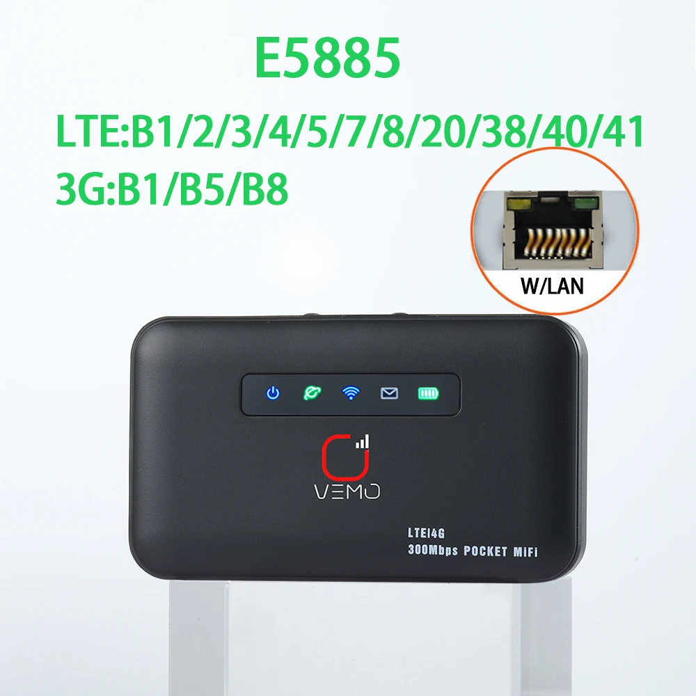 Mini-routeur-Wi-Fi-de-poche-4G-LTE-E5885-avec-carte-SIM-RJ45-port-d ...