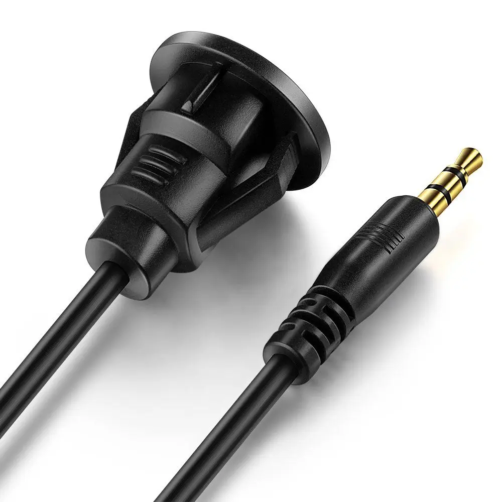 Motorcycle Boat Truck Waterproof Male to Female 3.5mm AUX Audio Jack ...