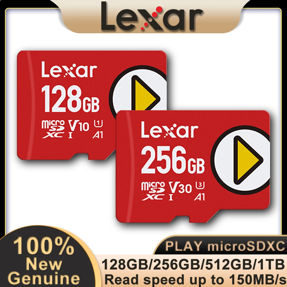 NEW-Lexar-Memory-Card-PLAY-microSDXC-128GB-256GB-512GB-1TB-USH-I-Card ...