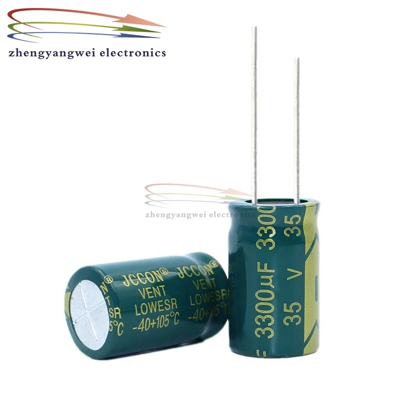 50pcs-16x25mm-35v-3300uf-green-High-frequency-low-resistance ...