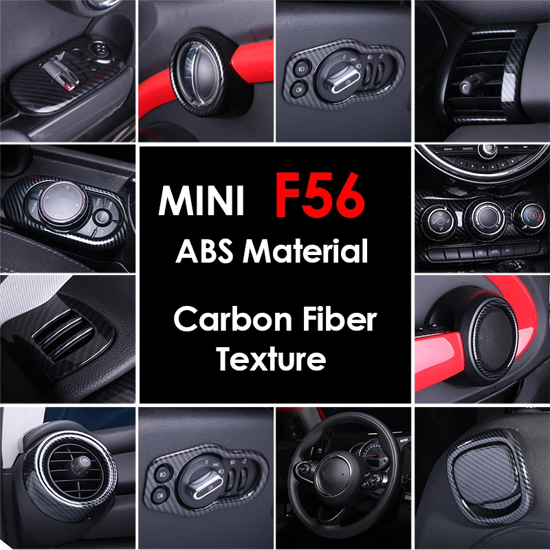Ambermile For Mini Cooper F56 Accessories Car Interior Carbon Fiber ...