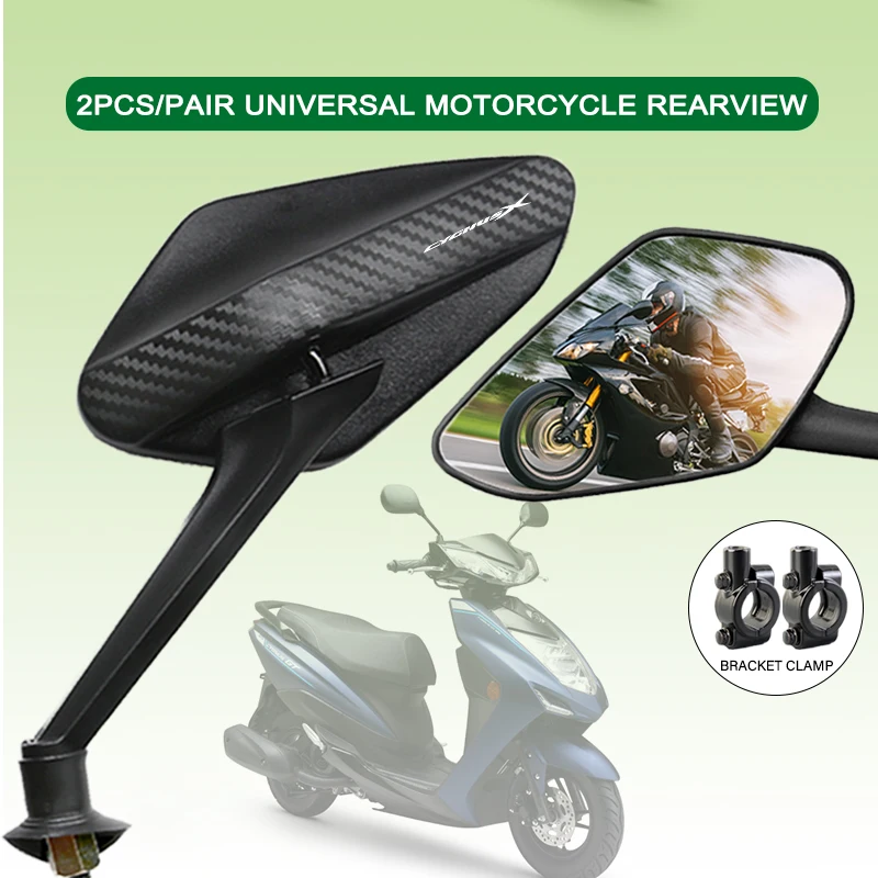 HD Vision Anti-Glare Motorcycle Mirrors Shockproof material accessories ...