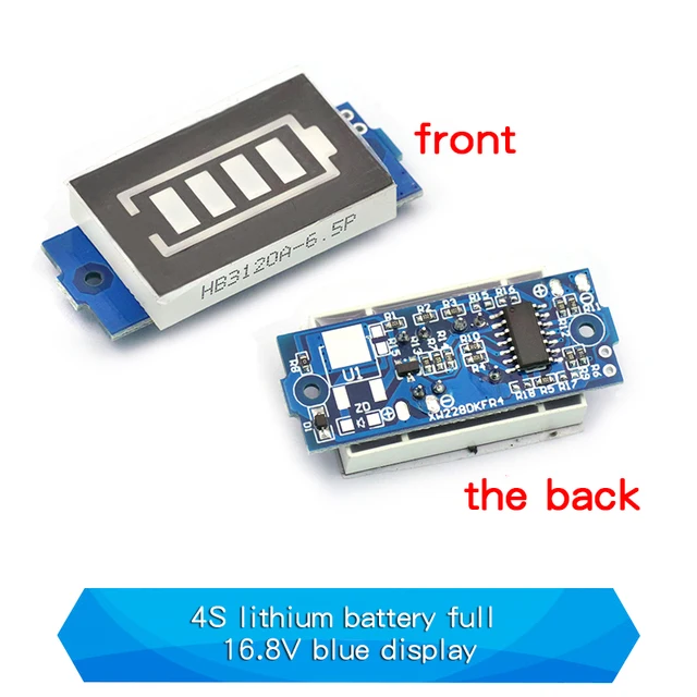 1PCS 18650 Li-po Li-ion Lithium Battery Pack Capacity Indicator Meter ...
