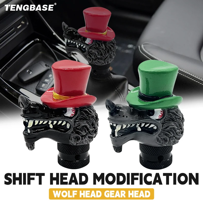 Personality-Wolf-Head-shift-knob-Car-Accessories-Decoration-Car-Manual ...