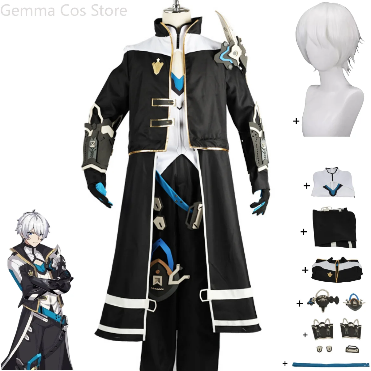 Game-Honkai-Impact-3-Kevin-Kaslana-Cosplay-Costume-The-Moth-Who-Chases ...