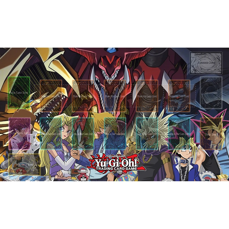 YU GI OH Playmat With zone Custom Print Playmat, Board Games Cards ...
