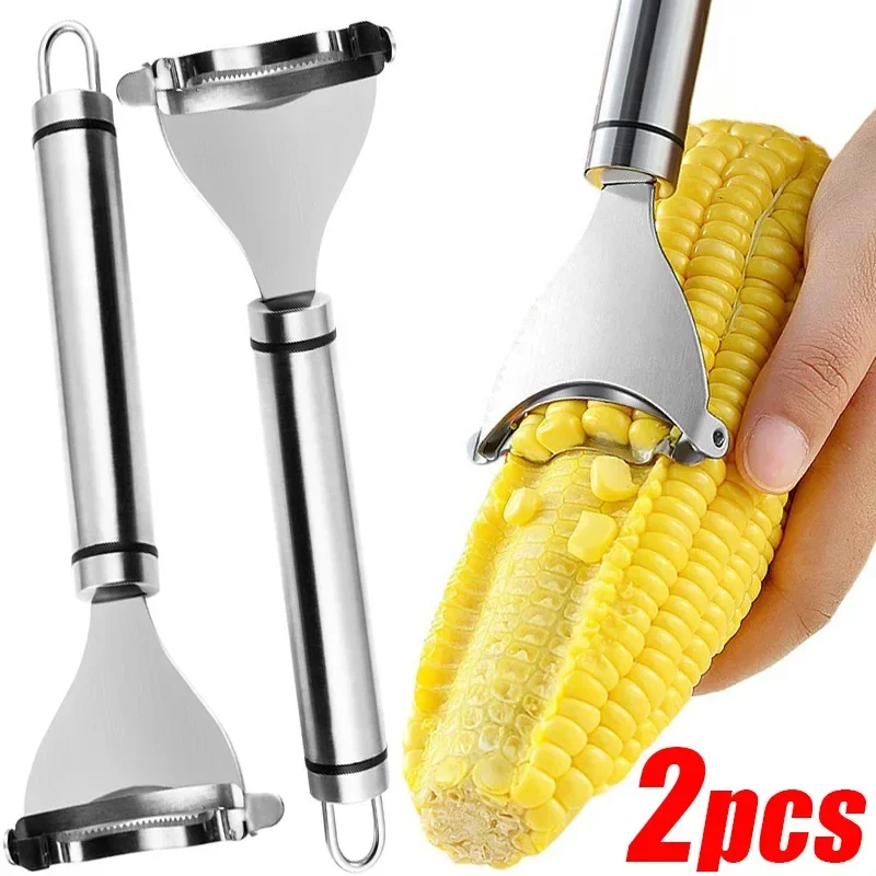 Stainless-Steel-Corn-Peeler-Serrated-Corn-Stripper-Peeler-Corn-Shaver ...