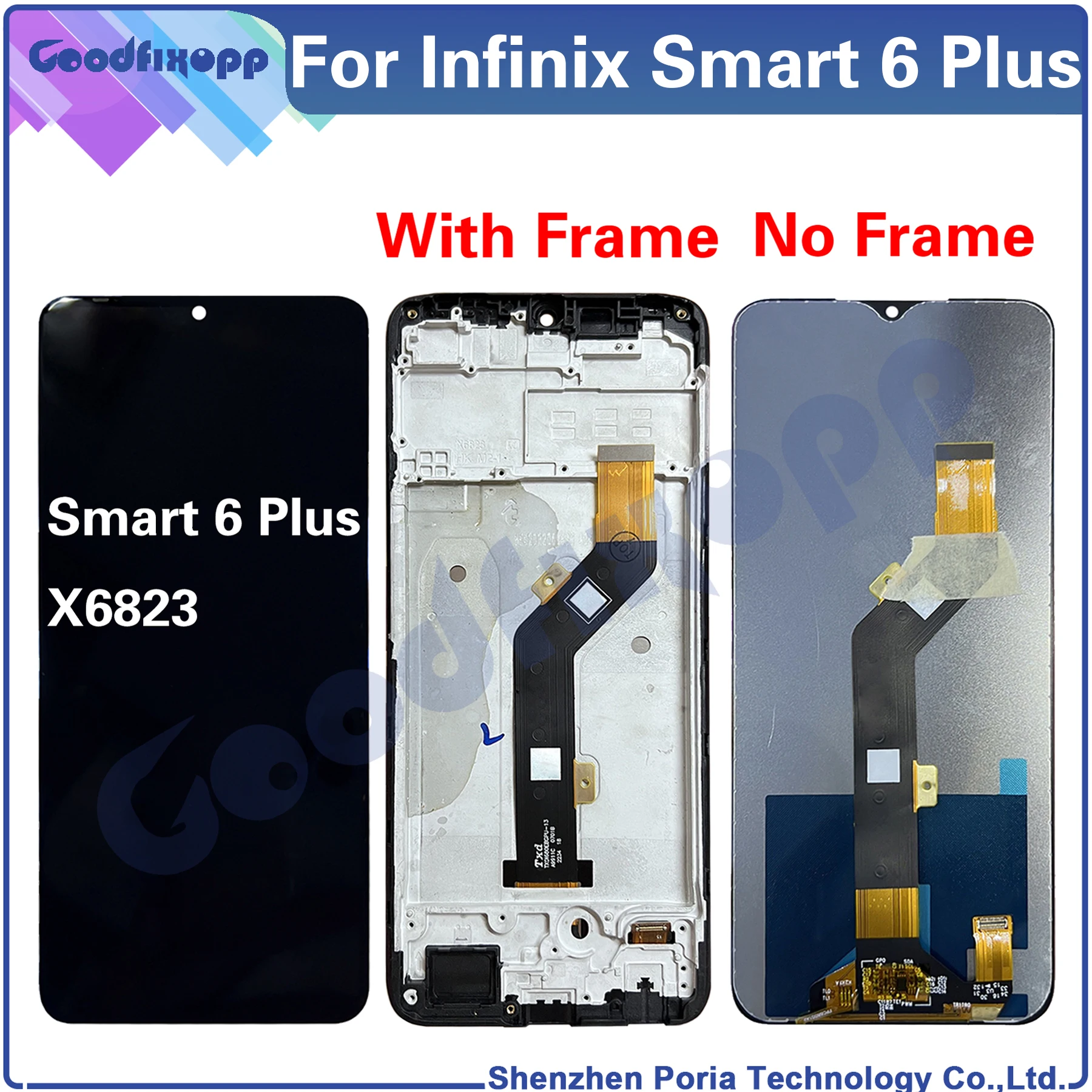 For Infinix Smart 6 Plus X6823 LCD Display Touch Screen Digitizer ...