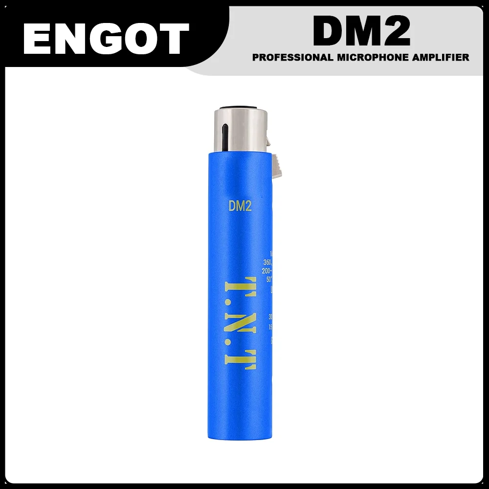 DM2 Professional TNT dynamic Wired microphone amplifier DM2 T.N.T Active In-Line Mic Preamp gain ...