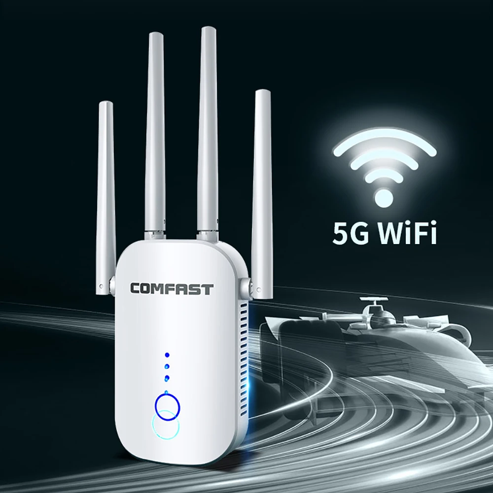 2-4G-5GHz-1200Mbps-Dual-Band-WiFi-Extender-802-11AC-WiFi-Repeater ...