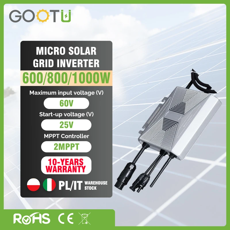 GOOTU-Micro-Solar-Grid-Inverter-0-6-0-8-1KW-2MPPT-onda-senoidal-pura ...