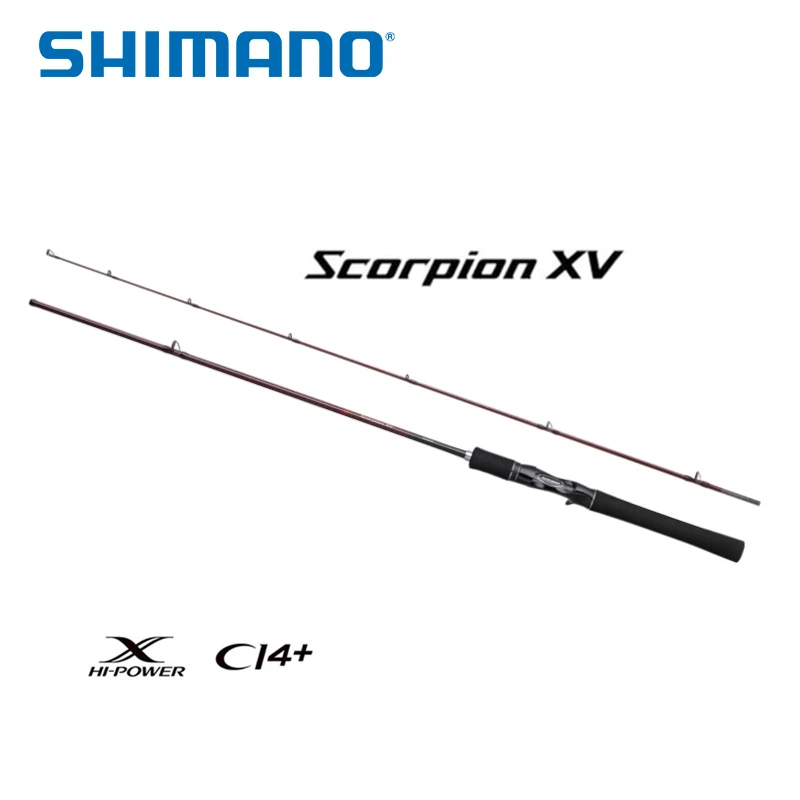 SHIMANO SCORPION XV Rod Carbon Fiber 2 SECTIONS 7-14/8-16/3-6/4-8 LBS 1.22/1.68/1.73/1.98/1.83M ...