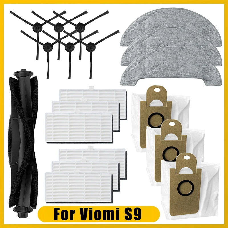 Main-Rolling-Brushes-Side-Brushes-Filters-Dust-Bags-For-Viomi-S9-Vacuum ...