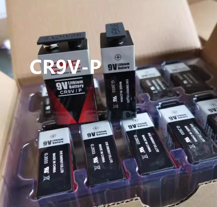 2PCS-CR9V-P-Lithium-Manganese-battery-9V-Lithium-primary-battery-Lithium-battery-1200mAh-smoke ...