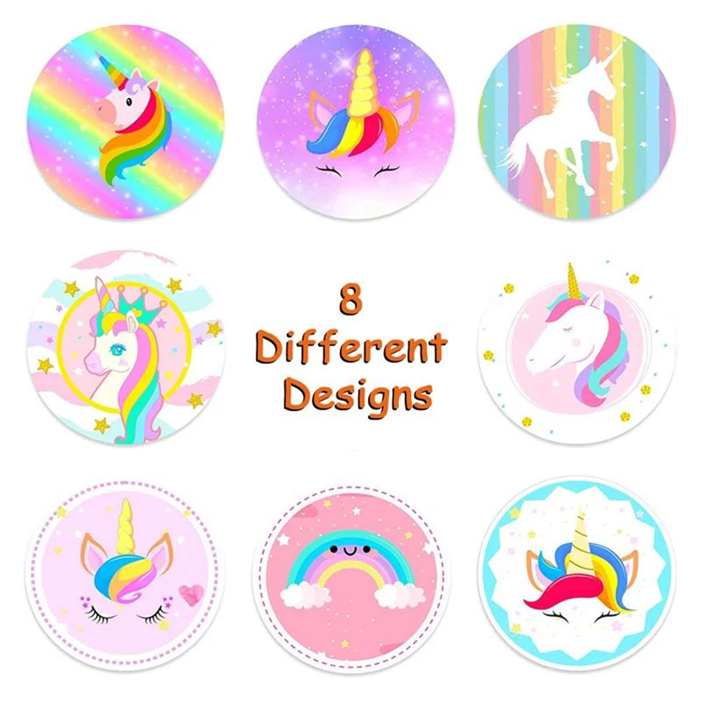 50-500PCS-1Inch-Cute-Unicorn-Reward-Stickers-Children-Gift-Scrapbook ...