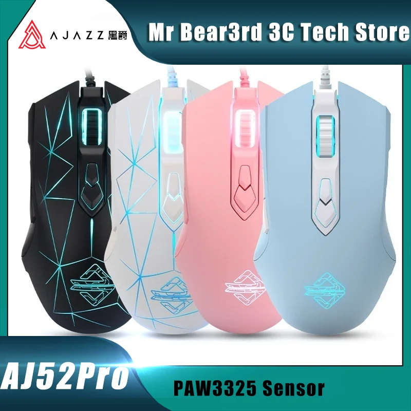 Ajazz-Aj52-Pro-wired-mouse-wireless-three-mode-mechanical-gaming-mouse ...