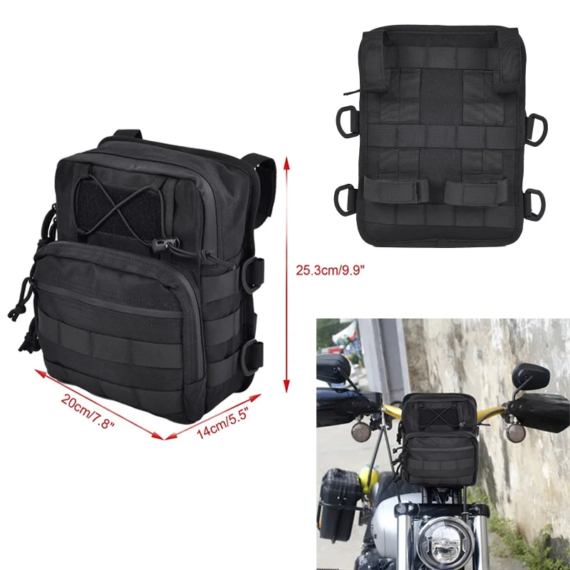 Motorcycle-Sissy-Bar-T-Bar-Handlebar-Bag-For-Harley-Softail-Dyna ...
